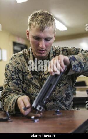 U.S. Marine Corps Pfc. Dylan Tutorow, honor graduate for Platoon 1053 ...