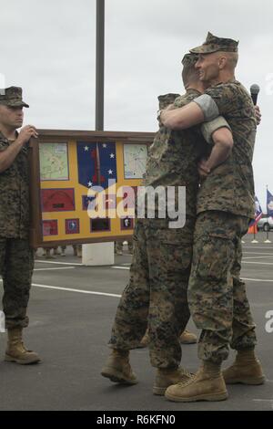 U.S. Marine Corps LtCol. Andrew Meyers, commanding officer, Marine ...