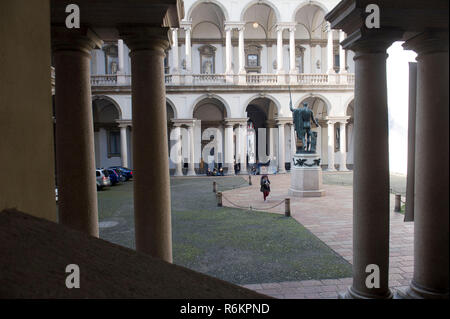 Italy, Lombardy, Milan, Brera Academy (Accademia di Brera), National ...