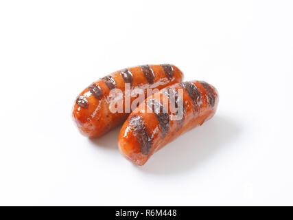 grilled short sausages Stock Photo - Alamy