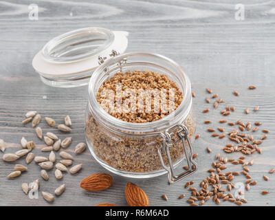 LSA mix, Linseed, Sunflower seeds, Almonds Stock Photo - Alamy