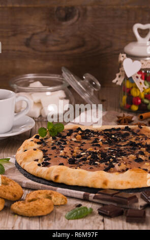 Cinnamon Dessert Pizza Stock Photo - Alamy