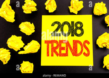 Conceptual hand writing showing Trends 2020. Concept meaning general ...