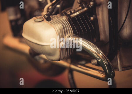Vintage motorcycle boxer engine Stock Photo - Alamy