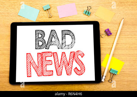 Writing note showing Business News. Business concept for information ...