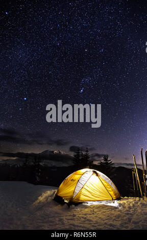 Cascade of beautiful mountains in the distance. Panoramic view of ...