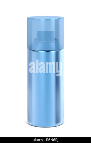 Blue Aerosol Spray Metal Bottle Can Stock Photo - Alamy