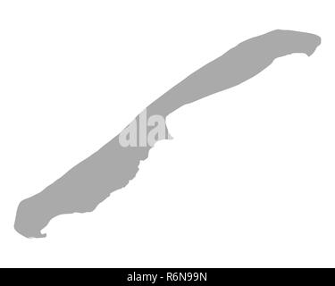Map of Vlieland Stock Photo - Alamy