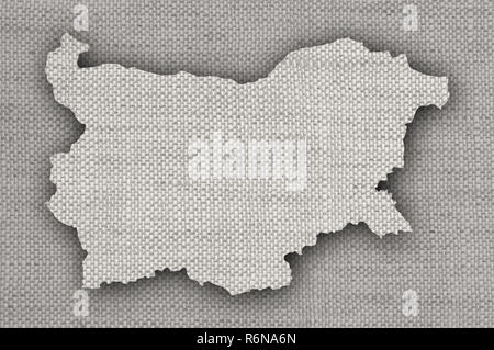 Map of Bulgaria on texture Stock Photo - Alamy