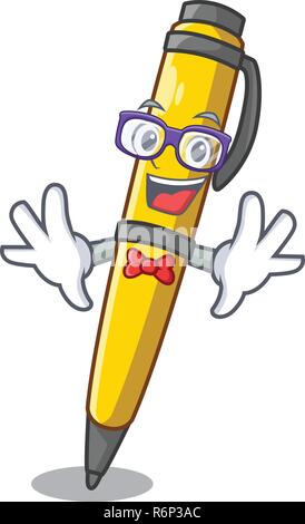 NERD BOOK MASCOT LOGO Stock Vector Image & Art - Alamy