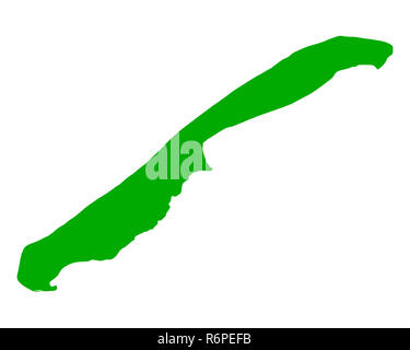 Map of Vlieland Stock Photo - Alamy