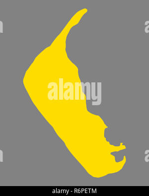 Map of Amrum Stock Photo - Alamy