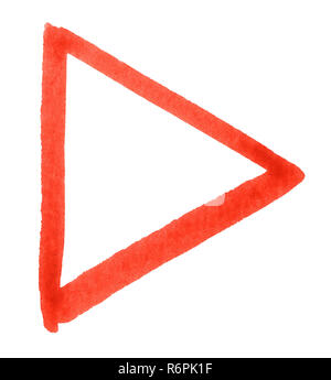 red watercolor triangle Stock Photo - Alamy