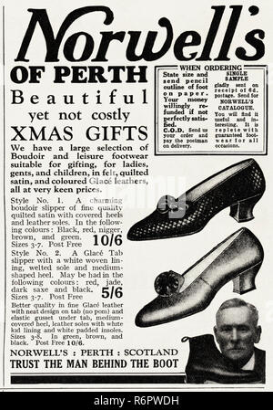 1930s UK Boots Magazine Advert Stock Photo - Alamy