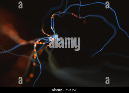 Neurons Electrical Pulses Stock Photo - Alamy