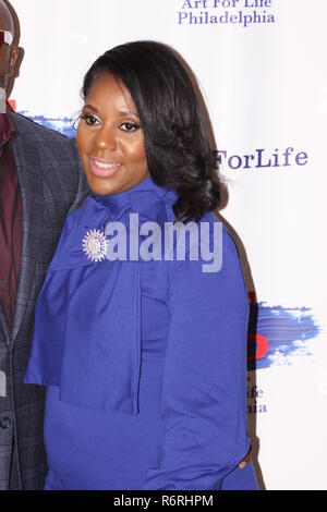 Andria Mayberry attends the Art for life event at the Painted Bride in ...