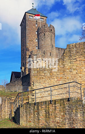 tower of starkenburg over heppenheim Stock Photo - Alamy