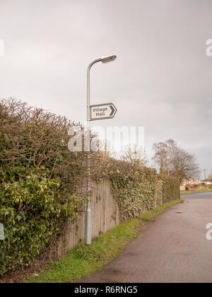 town hall lettering village rural street sign Stock Photo - Alamy