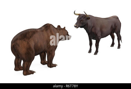 3D illustration of a finance chart. Bullish investment graph, stock ...