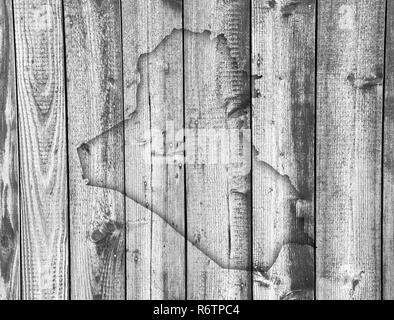 Map of Iraq on weathered wood Stock Photo - Alamy