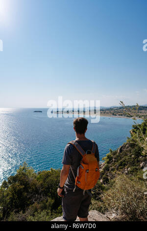 Evening over the precipice Stock Photo - Alamy