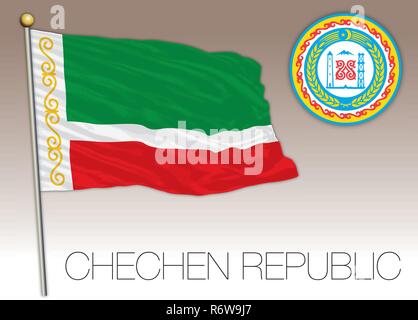 Flag of Chechen Republic - Vector illustration Stock Vector Image & Art ...