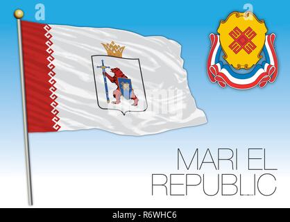 Flag of Mari El - Vector illustration Stock Vector Image & Art - Alamy