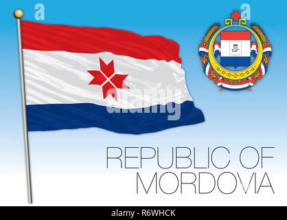 Flag of Mordovia - Vector illustration Stock Vector Image & Art - Alamy