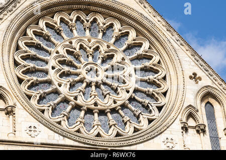 Medieval Rose Window of the North Transept of the Gothic Cathedral of ...