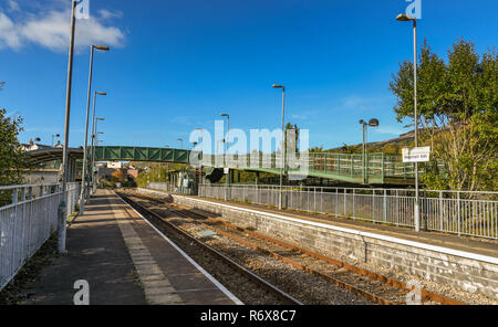 Mountain Ash in the Rhondda Valley in South Wales Stock Photo - Alamy