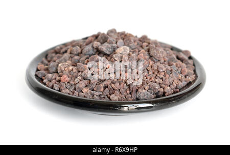 Indian Black salt, Kala namak hindi Healthy food concept set, in glass ...