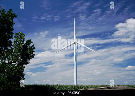 Meadow Lake Wind Farm in northern Indiana, United States Stock Photo ...