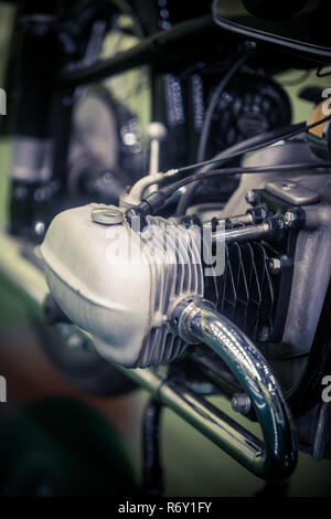 Vintage motorcycle boxer engine Stock Photo - Alamy