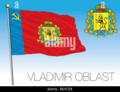 Emblem of Vladimir. City of Russia. Vector illustration Stock Vector ...