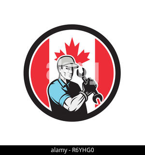 Canadian Mechanic Canada Flag Icon Stock Photo - Alamy