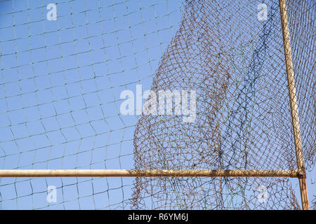 damage to security chain link fencing caused by car crashing through ...