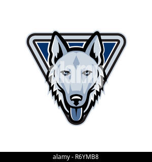 Police Dog Triangle Mascot Stock Photo - Alamy