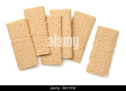 crisp bread graham isolated on white background Stock Photo - Alamy