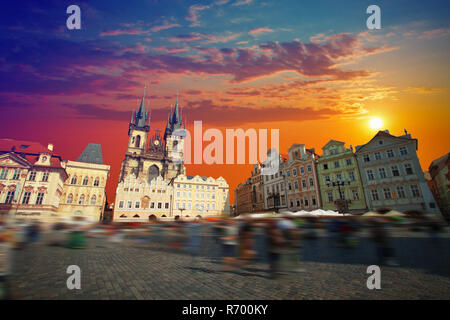 Prague under sunlight Stock Photo - Alamy