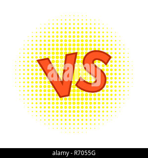 Concept of Confrontation, Together, Standoff, Final Fighting. Versus VS ...