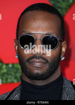 Juicy J arrives on the red carpet before the annual Clive Davis Pre ...