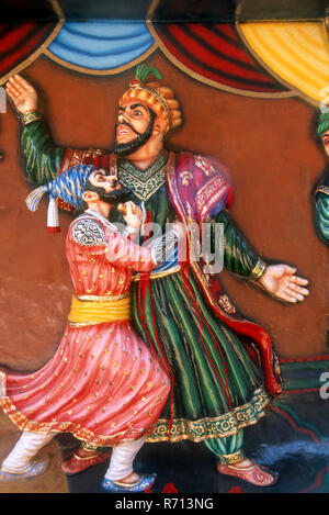 Painting portrait of Chhatrapati Shivaji Maharaj, displayed at Shivgarh ...