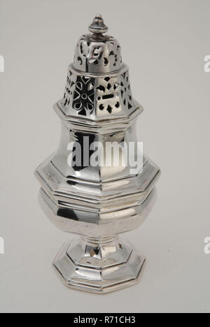 Silversmith: Lambert Fenema, Silver octagonal hopper, spreader vane ...