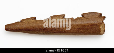 Legs pointed with three barbs, pointed harpoon soil found bone, sawn ...