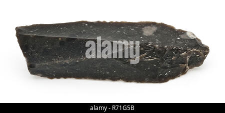 Fragment flint knife or flint stone, knife cutting tool earth discovery ...