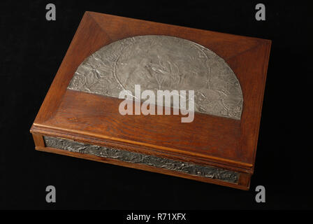 Key in hand on blue background Stock Photo - Alamy