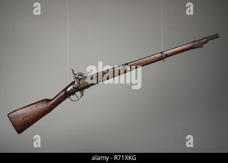 Sapper's gun M1815 or percussion gun with ramrod and bayonet, used by ...