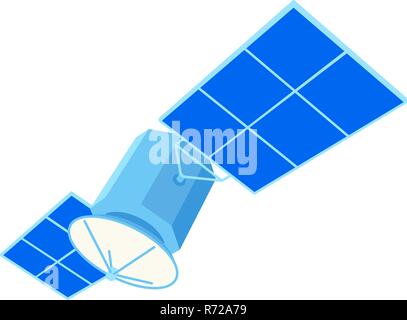Satellite technology cartoon Stock Vector Art & Illustration, Vector ...