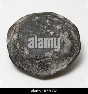 Lead disk, possible weight, round with flat and convex side, weight ...