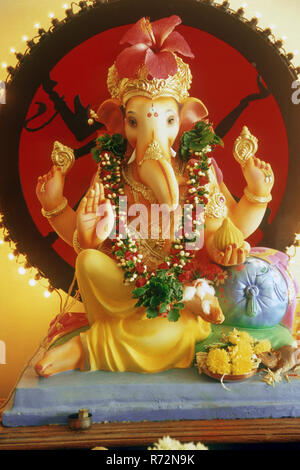 The Festival of the Elephant God Ganesh, celebrated every year in the ...